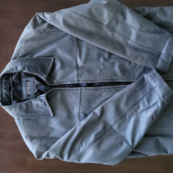 Guess | Jackets & Coats | Mens Vintage Guess Genuine Leather Jacket ...